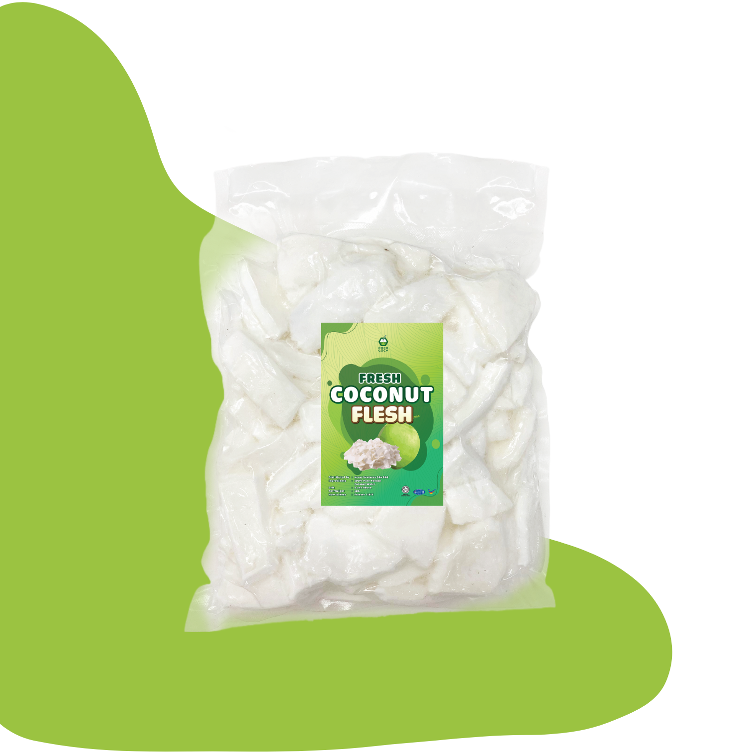 1kg Coconut Flesh – Coco Loca Singapore